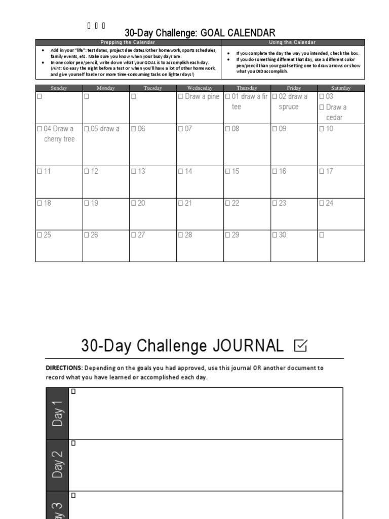 30 Day Challenge | PDF | Narrative | Communication