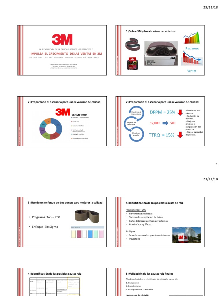 Calidad en 3M | PDF | Six Sigma | Business