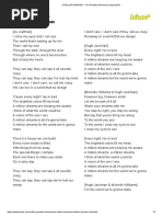 Count On Me Lyrics | PDF | Refrain | Song Structure