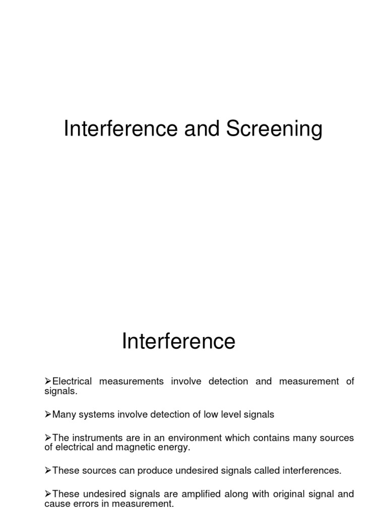 Understanding Electrical Interference Types | PDF | Electromagnetic ...