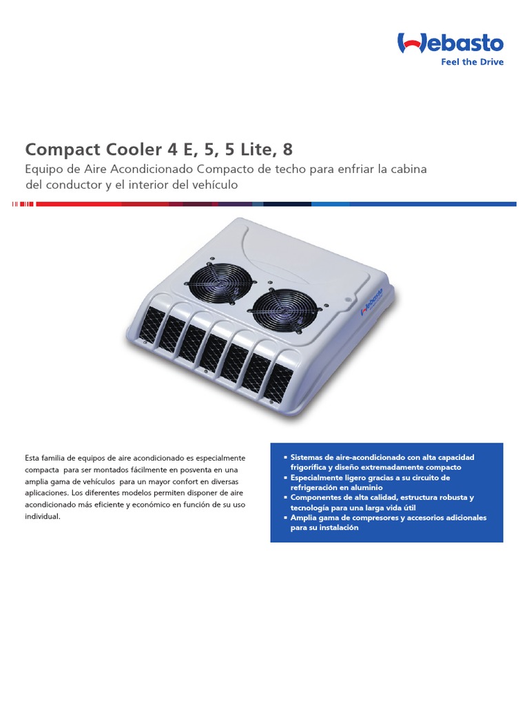Webasto Compact Cooler 2014 ES | PDF | Aire acondicionado | Vehículos