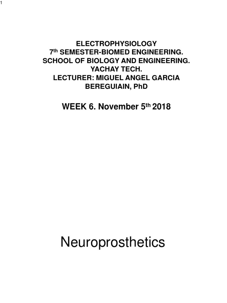 W6 Ephys | PDF | Deep Brain Stimulation | Neuroscience