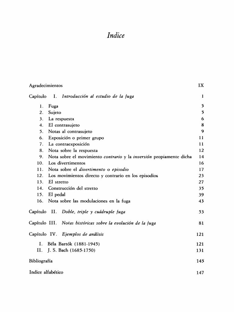 Joseph Soler-FUGA - Indice-1 PDF | PDF