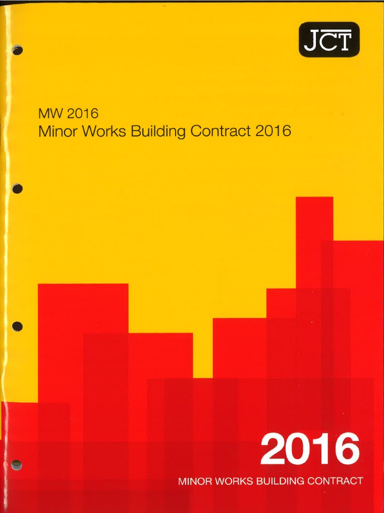 JCT Minor Works Contract 2016 | PDF