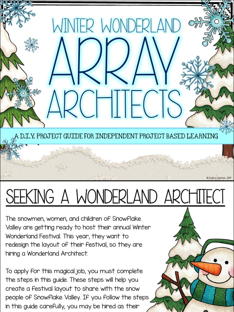 Winter Wonderland Array Architects - Digital Copy For Students ...