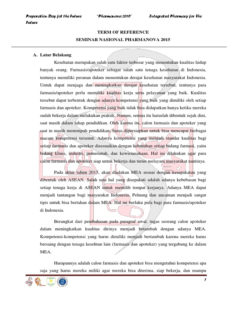 Contoh TOR Kegiatan | PDF