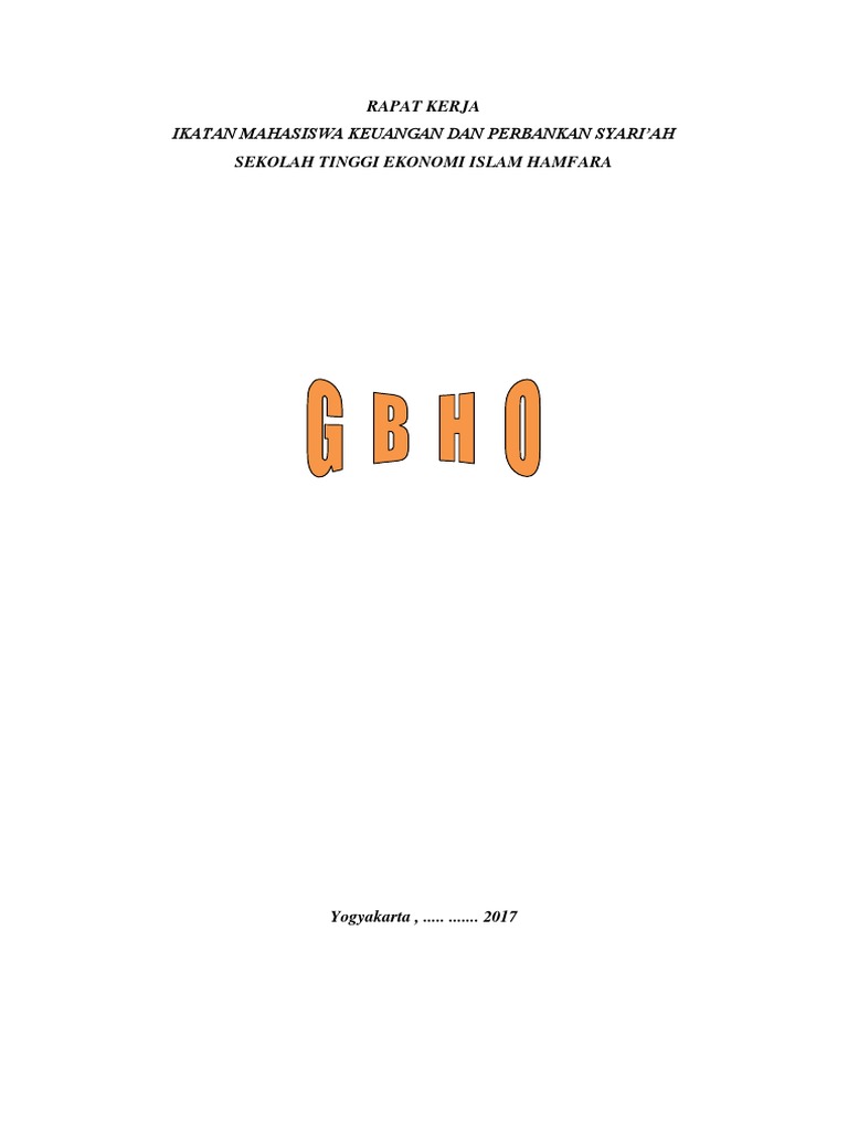 Gbho GBHK 2018-2019 | PDF