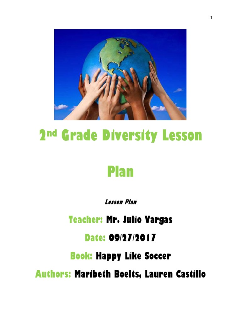2nd Grade Diversity Lesson Plan | PDF | Lesson Plan | Literacy