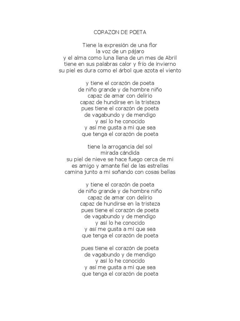 Corazon de Poeta | PDF
