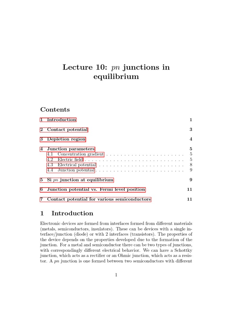 Semiconductor Boundary Conditions For Abrupt PN Junction PDF | PDF | P ...