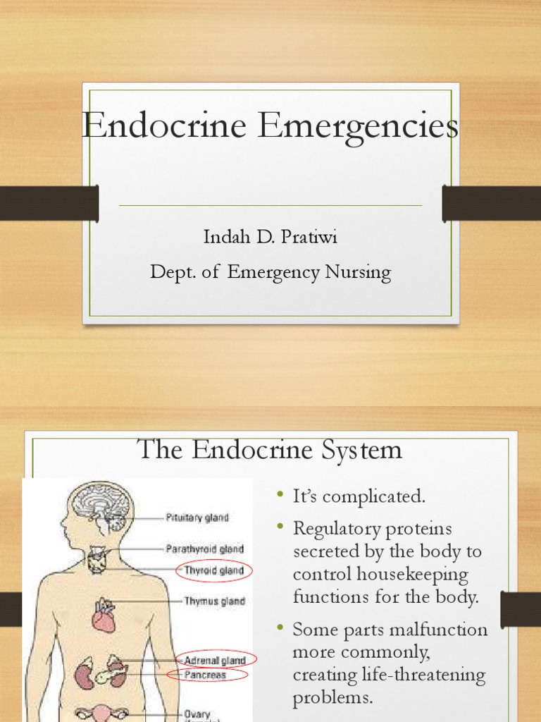 Endocrine Emergencies Guide | PDF | Hypoglycemia | Hyperglycemia