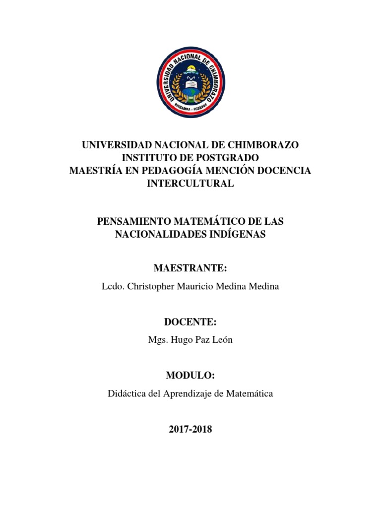Pensamiento Matemático Indígena | PDF | Science | Civilización maya