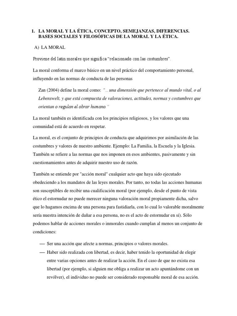 La Etica y Moral | PDF | Moralidad | Comportamiento