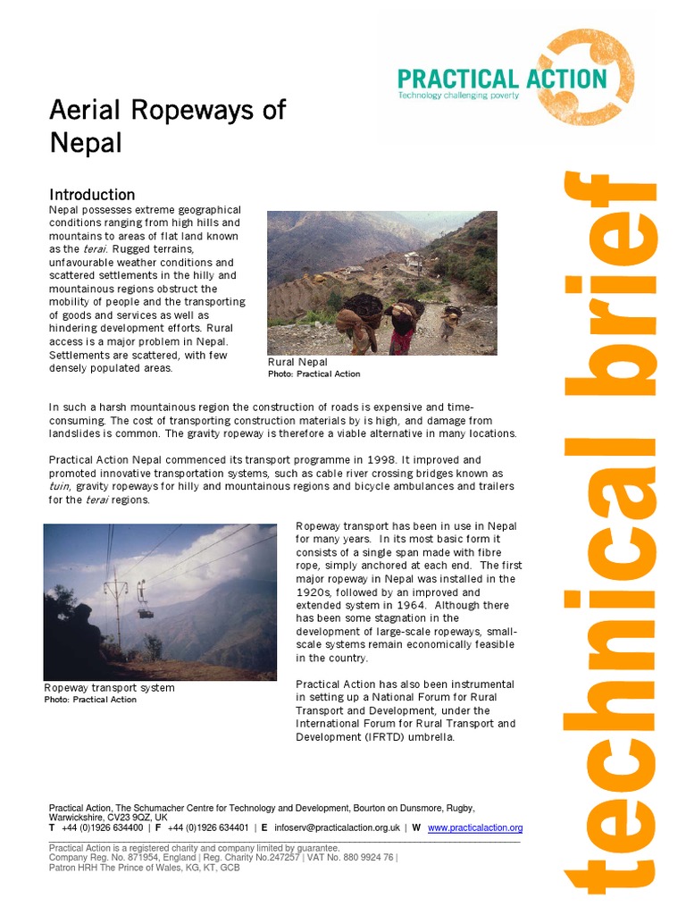 Tuin Ropeway Design | PDF | Tram | Rope