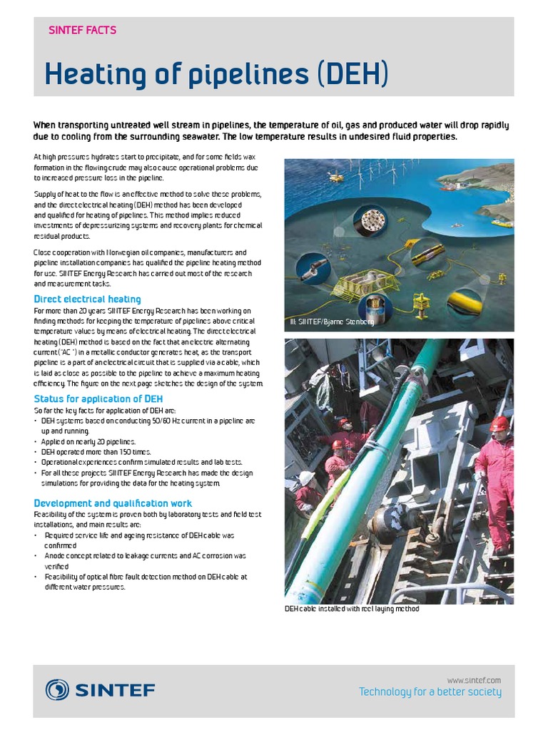 Heating of Pipelines DEH Small | PDF | Pipeline Transport | Alternating ...