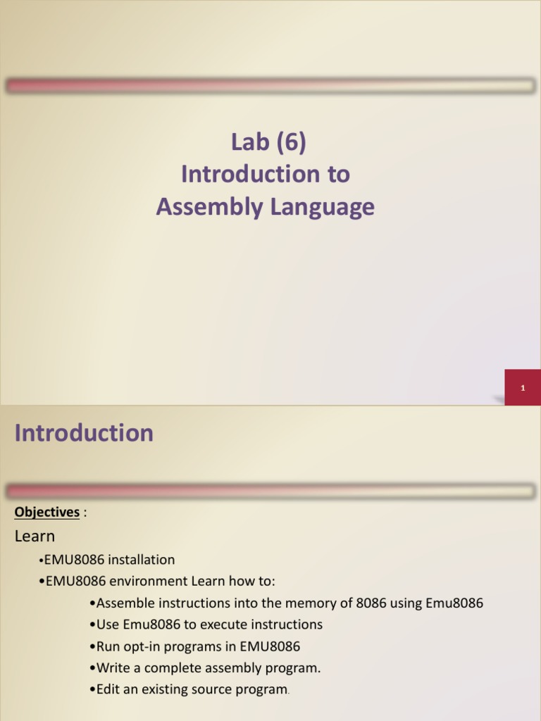 Assembly Lab | PDF | Assembly Language | Source Code