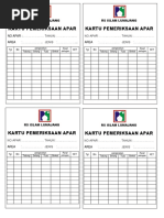 Form Ceklist Perawatan AC | PDF
