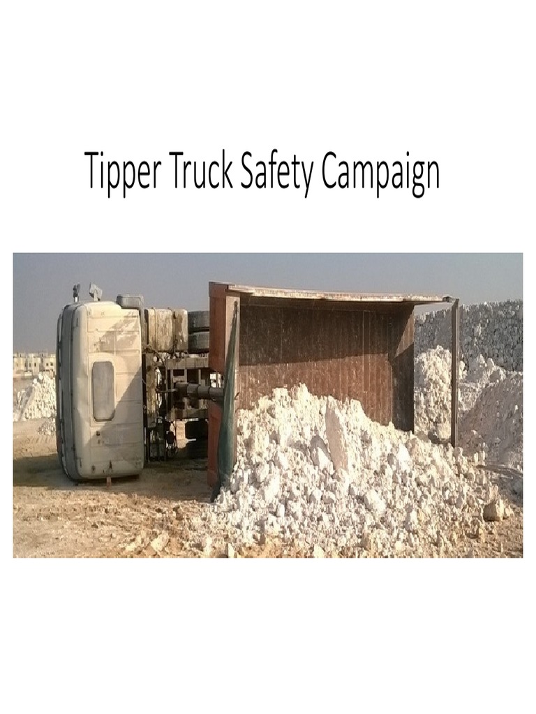 Tipper Truck Safety Campaign | PDF | Tire | Vehicles