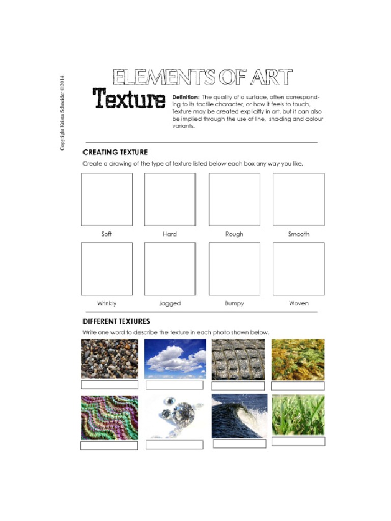 Elements of Art Texture Krista Schneider | PDF