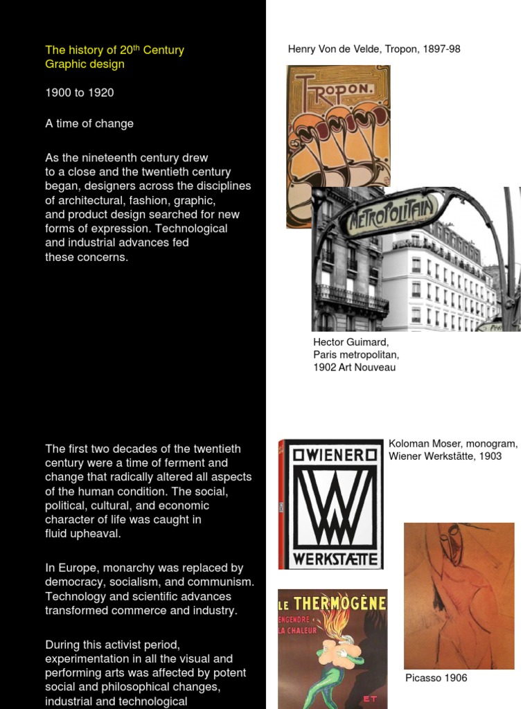 The History of 20th Century Graphic Design From 1900 To 1920 ...