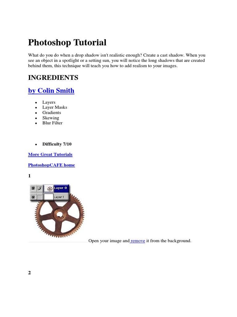 Photoshop Tutorial | PDF