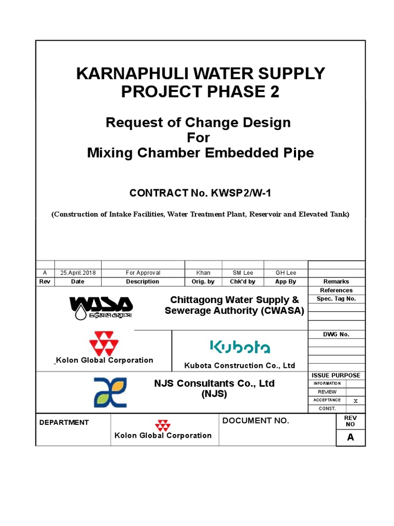 Engineering Design Change Request | PDF | Pipe (Fluid Conveyance ...