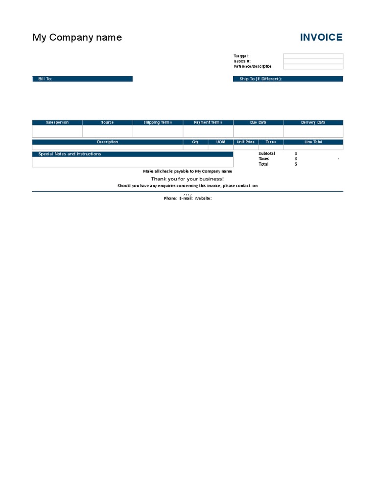 Invoice Template | PDF