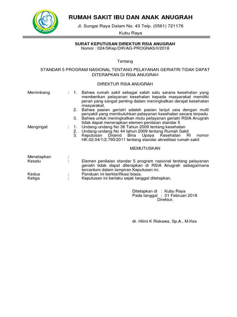 SK TDD Tgeriatri | PDF | Kesehatan Holistik