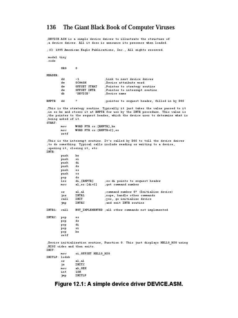 Figure 12.1: A Simple Device Driver DEVICE - ASM | PDF