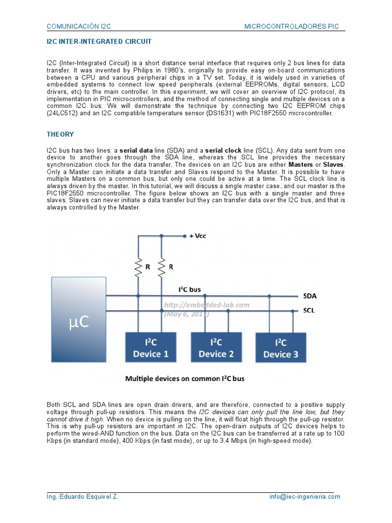 I2C Tutorial | PDF | Computer Hardware | Data Transmission