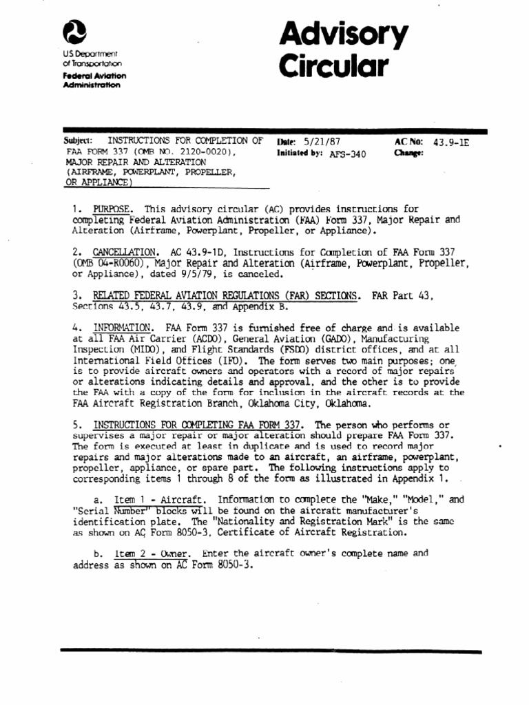 Ac43 9-1e | PDF | Aviation | Aerospace