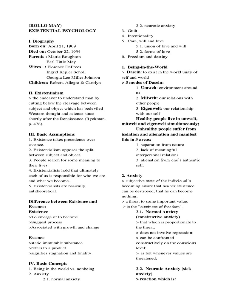 Rollo May | PDF | Existentialism | Love