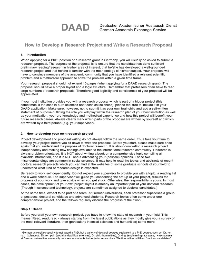 Research Proposal Development Guide | PDF | Doctor Of Philosophy ...