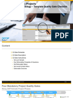 Q Gate Check List SAP Activate | PDF | Project Management | Cloud Computing