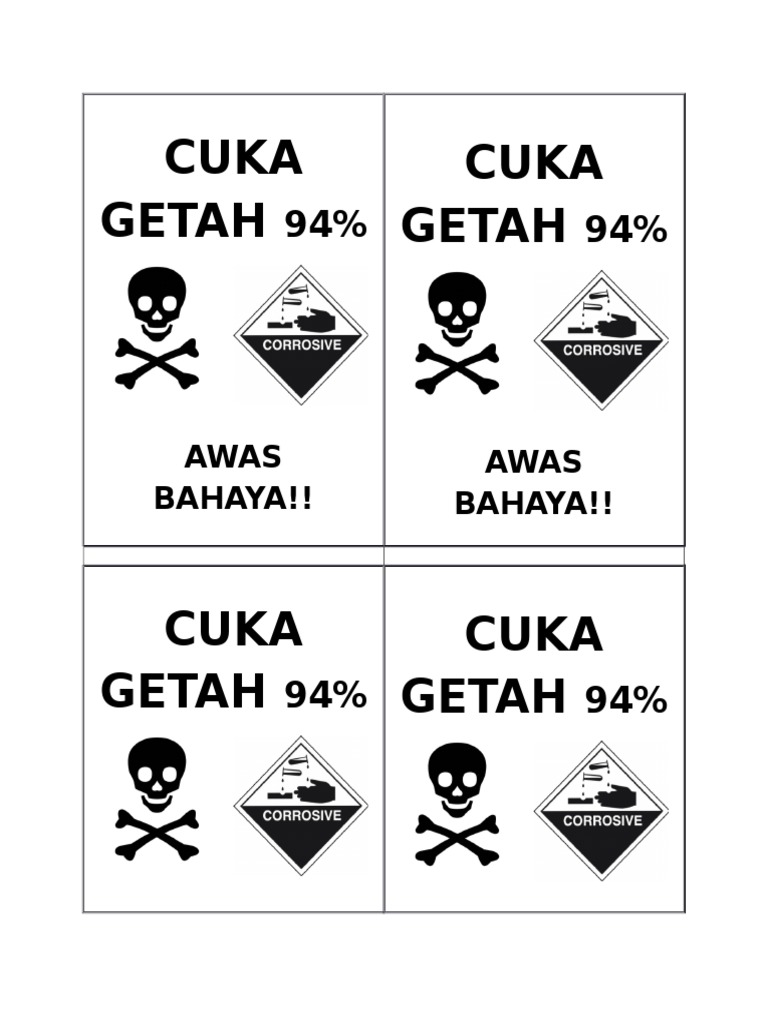 Cuka Getah 94 | PDF