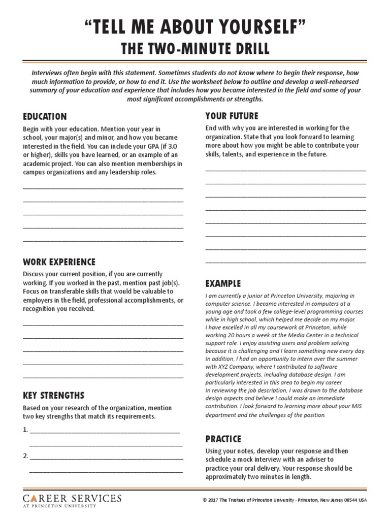Pre Interview Worksheet 17 | PDF | Princeton University | Behavior ...