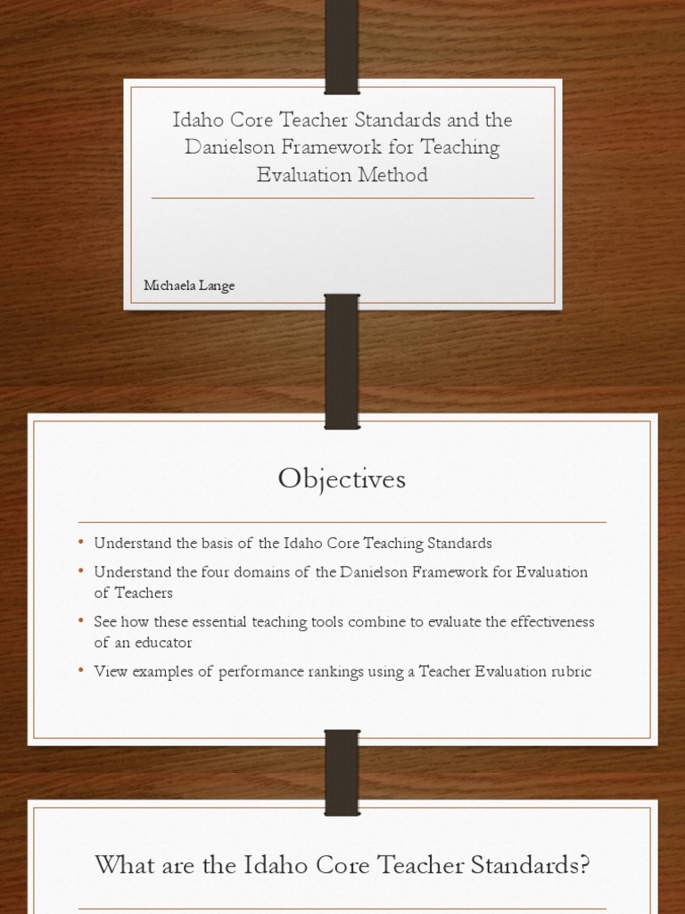 Danielson Presentation | PDF | Educational Assessment | Learning