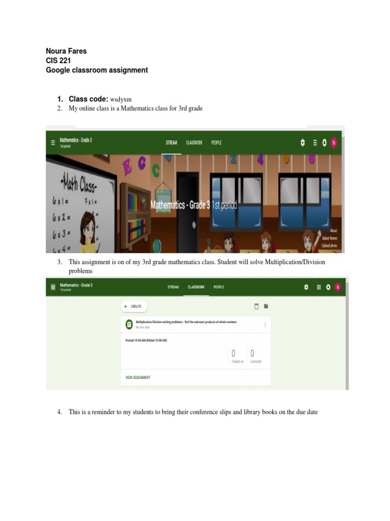 Google Classroom Lms Screenshot | PDF