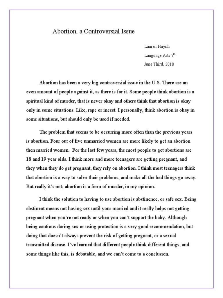 Understanding Abortion Perspectives | PDF