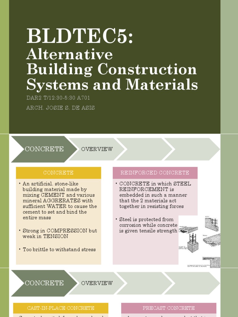 01 Cast in Place and Pre-Cast | PDF | Precast Concrete | Prestressed ...
