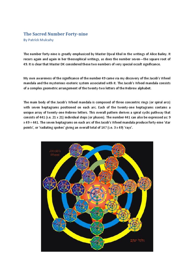 The Sacred Number Forty-Nine | PDF | Plane (Esotericism)