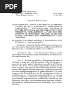 Republic Act No. 6728 Amended by RA 8545 | PDF | Private School ...