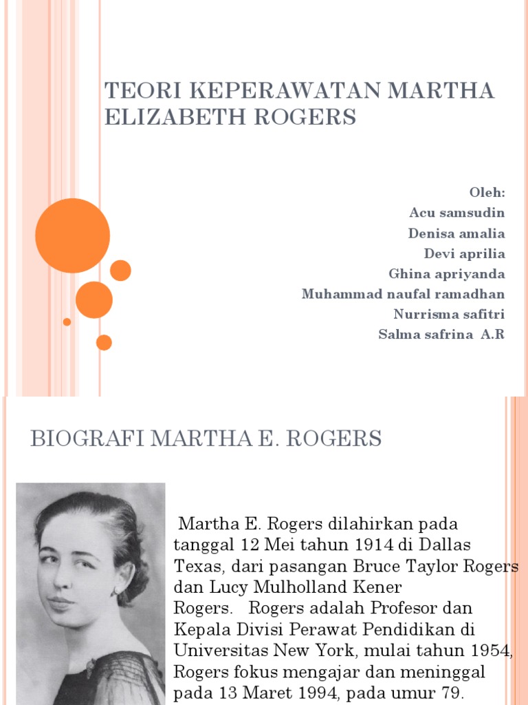 Teori Keperawatan Martha Elizabeth Rogers | PDF
