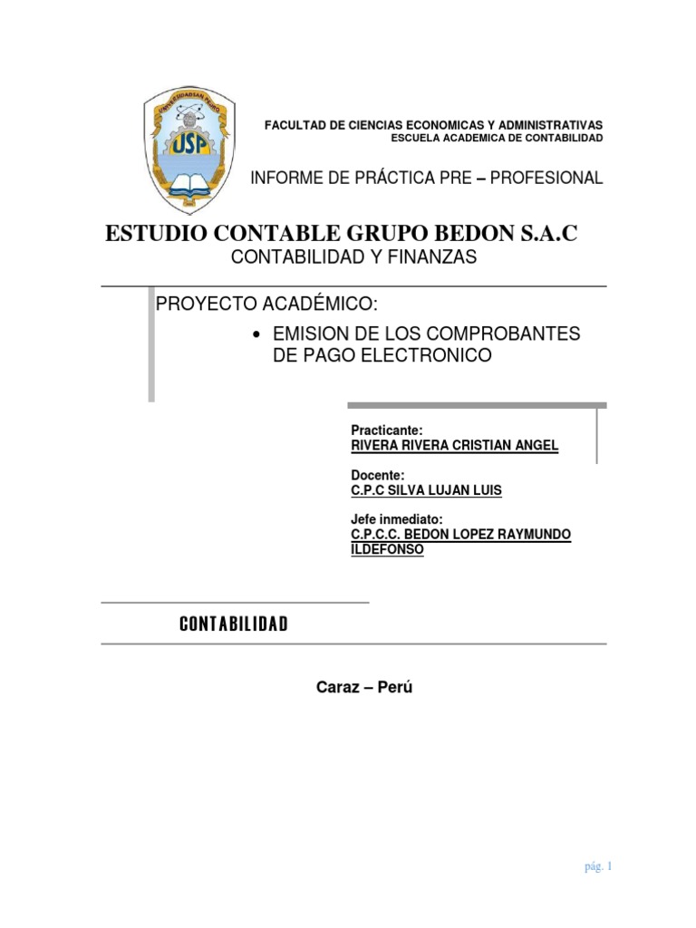 Emision De Comprobantes De Pago Electronico Pdf Factura Contabilidad