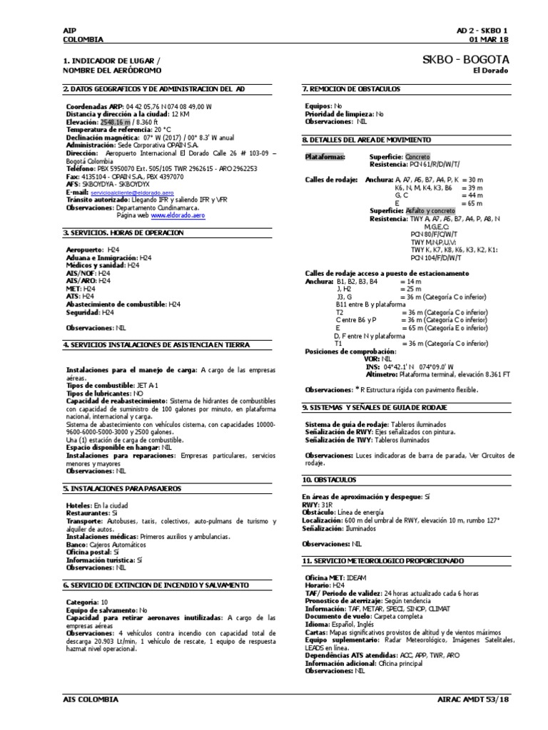Manual SKBO | PDF | Control de tráfico aéreo | Aeropuerto