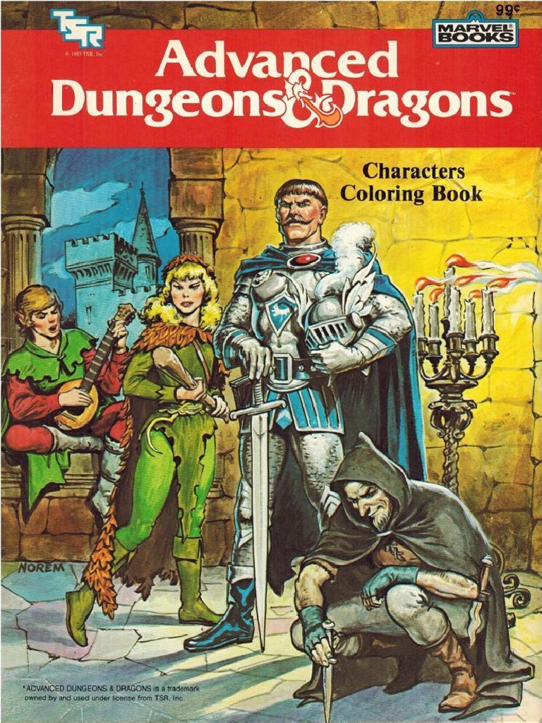 AD&D Coloring Book - Character Coloring Book PDF | PDF