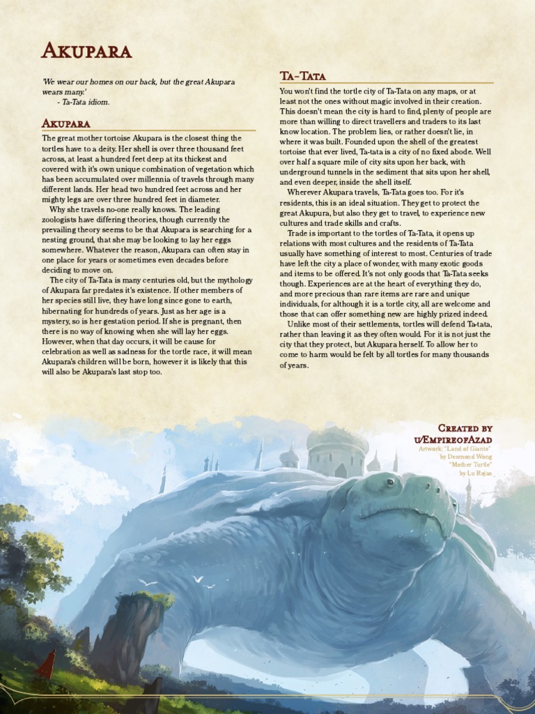 Akupara PDF | PDF | Turtle | Nature