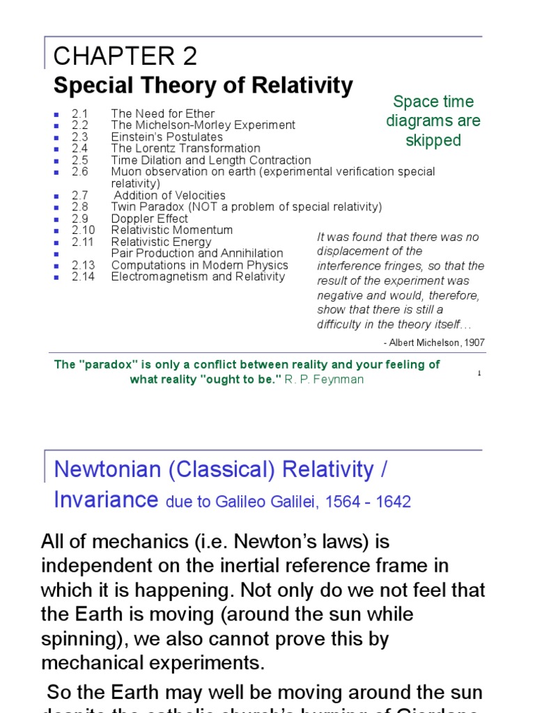 02 Teori Relativitas Khusus | PDF | Luminiferous Aether | Special Relativity