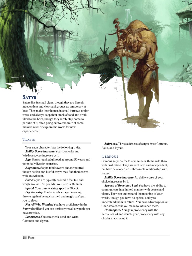 Satyr Race v3 | Legendary Creatures | European Mythology