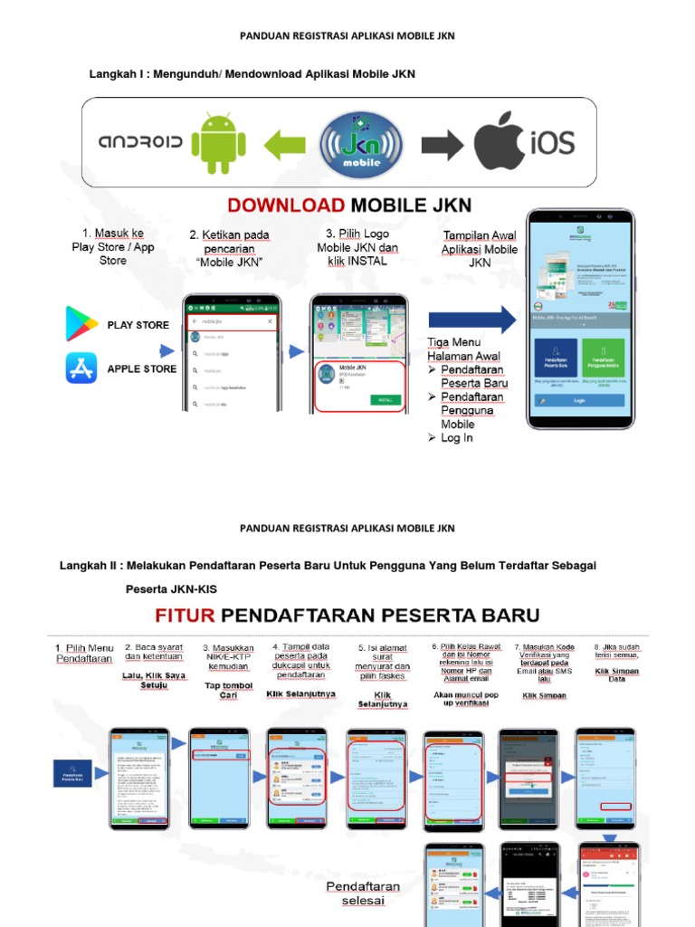 Panduan Registrasi Aplikasi Mobile JKN PDF | PDF